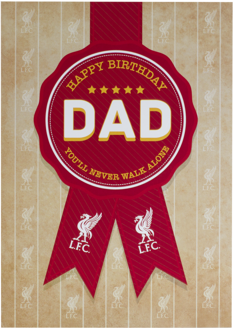 Liverpool Fc Dad Birthday Card Official Store - Official Liverpool ...