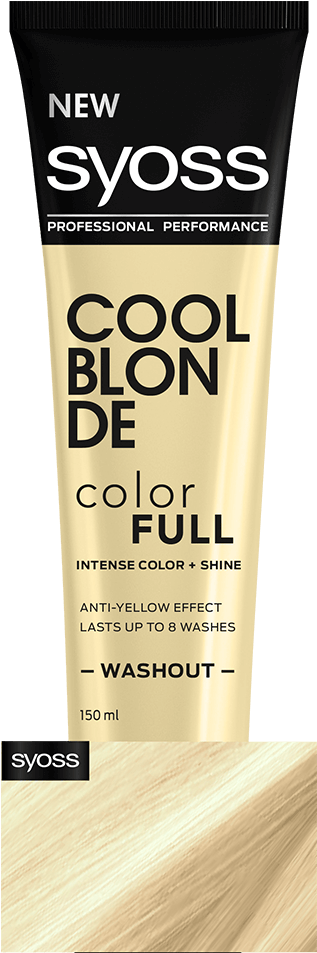 Download Syoss Com Color Color Full Cool Blonde - Syoss PNG Image with ...