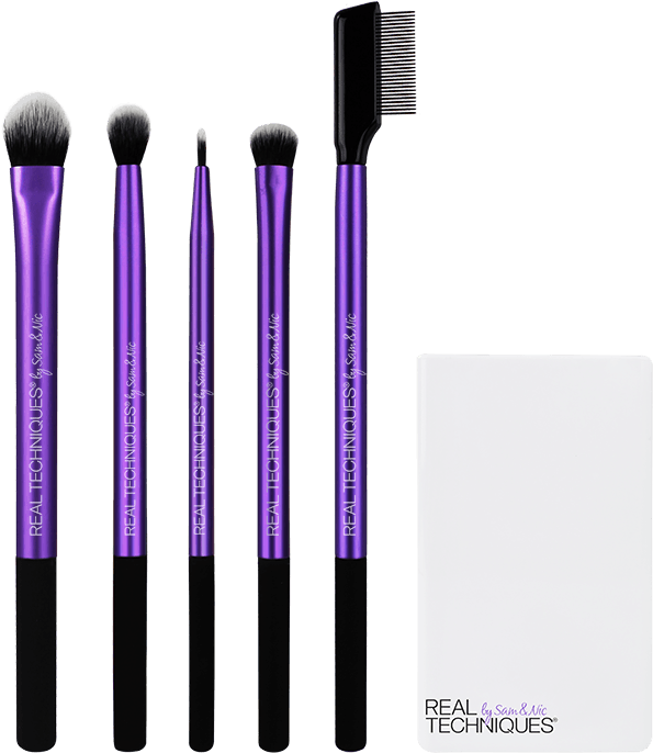 Download Enhanced Eye Set - Real Techniques Enhanced Eye Brush Set PNG ...