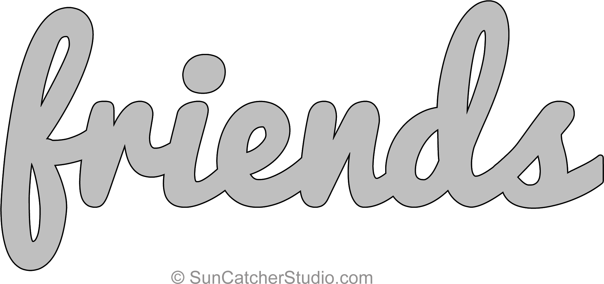 Use This Printable, Downloadable, Script, Word Art - Stencil - Free ...