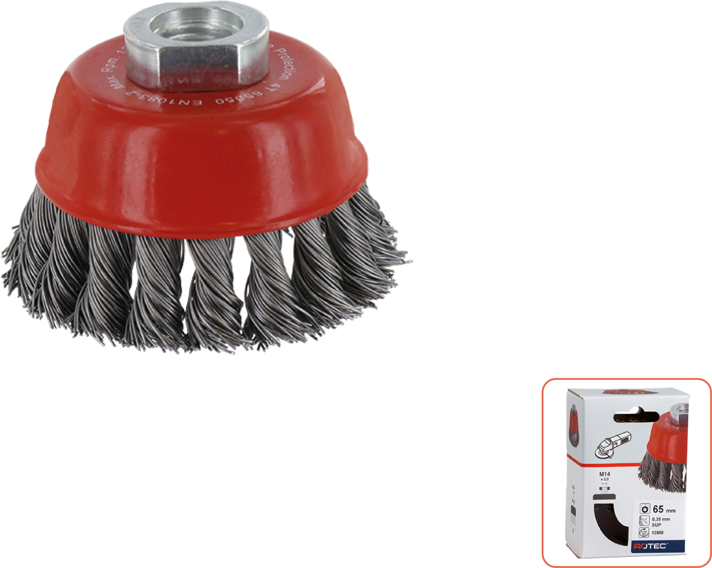 Download Cup Brush M14 - Topfbürste - Triuso - Ztem65, 65 Mm / 18 Zöpfe ...
