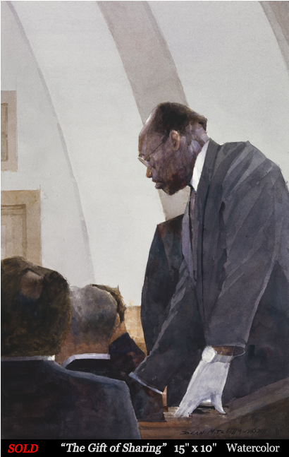 Download Dean Mitchell Studio "the Gift Of Sharing" Watercolor - Dean ...