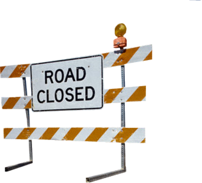 Pettis County Road & Bridge Department - Road Closed Transparent - Free ...
