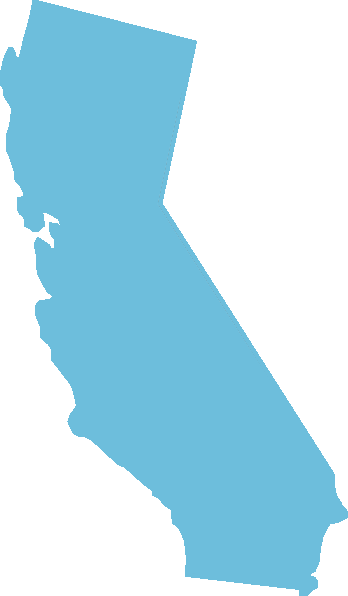 Transparent Ca Outline - California State Outline Blue - Free ...