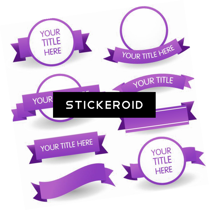 Purple Banner Art - Banner Transparent Background - Free Transparent ...