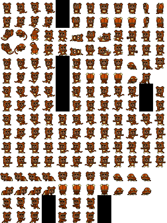 Download Troy's Halloween Tiger Costume - Tiger Running Sprite Sheet ...