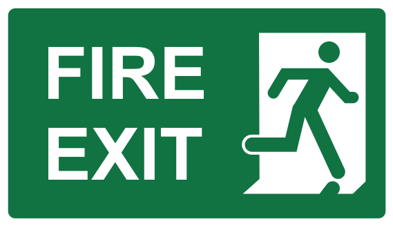 Download Fire Exit - Fire Exit Sign Hd PNG Image with No Background ...