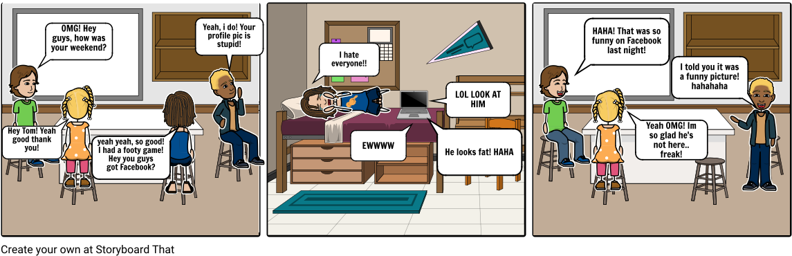 Download Digital Citizenship- Cyberbullying - Cartoon PNG Image with No ...