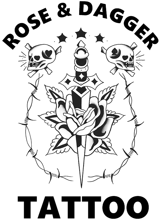 Download Rose And Dagger Tattoo Pdx - Dagger And Rose Tattoo Flash PNG ...