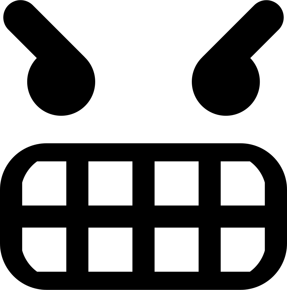 Download Very Angry Emoticon Square Face Comments - Square Face ...