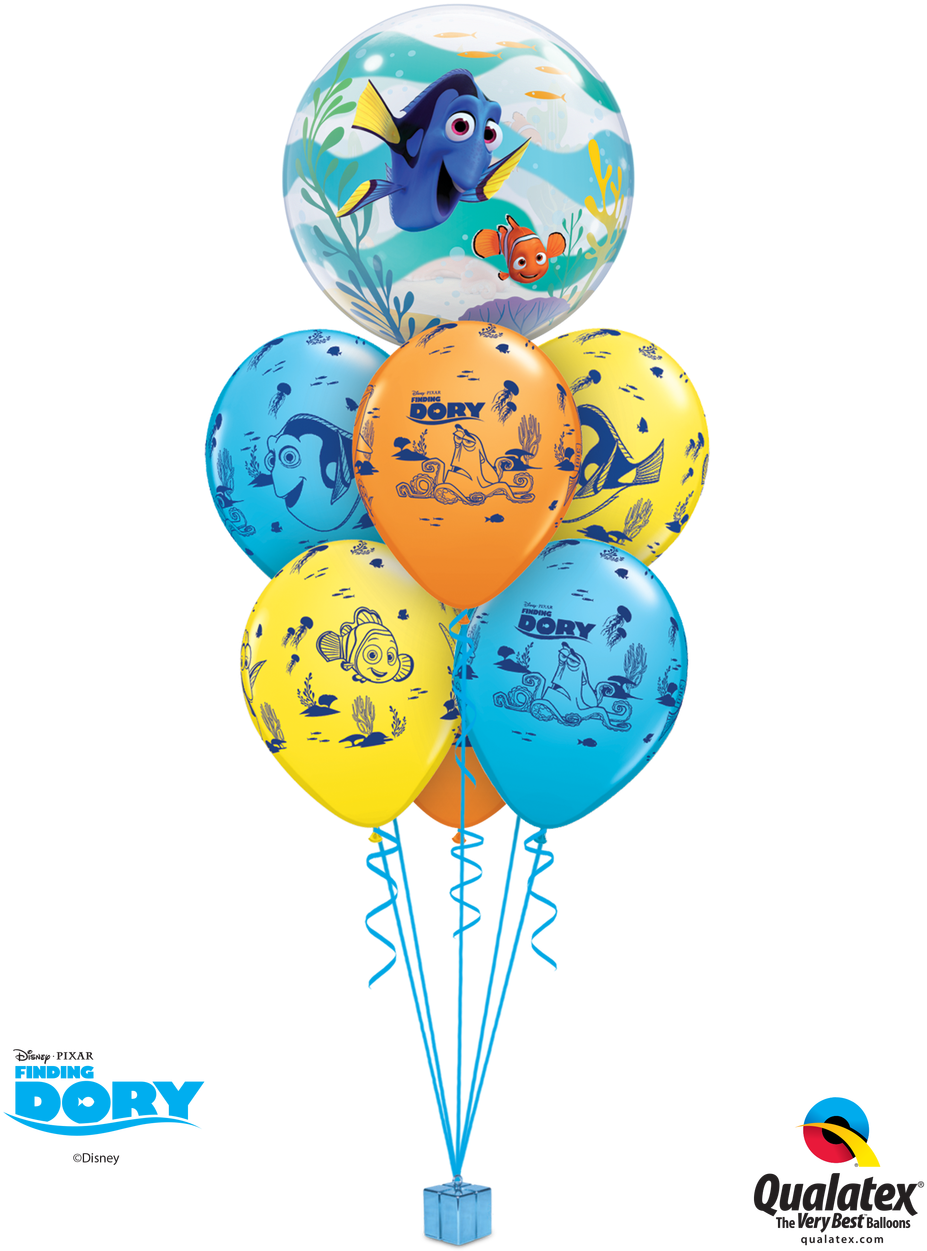 Download Finding Dory Balloon Bouquet - 22" Finding Dory Bubble ...