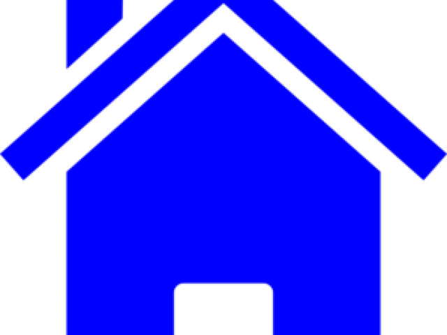 Download Simple Home Cliparts - Home Vector Png Blue PNG Image with No ...