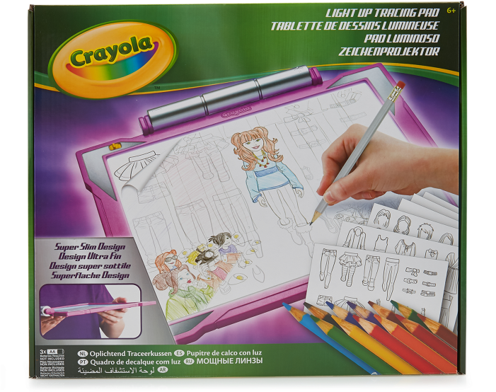 Pink Light Up Tracing Pad - Crayola Light Up Tracing Pad Assortment ...