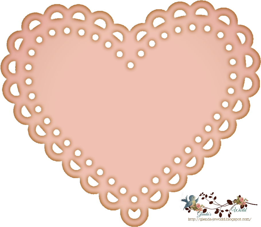 Download My Pink Lace Heart PNG Image with No Background - PNGkey.com