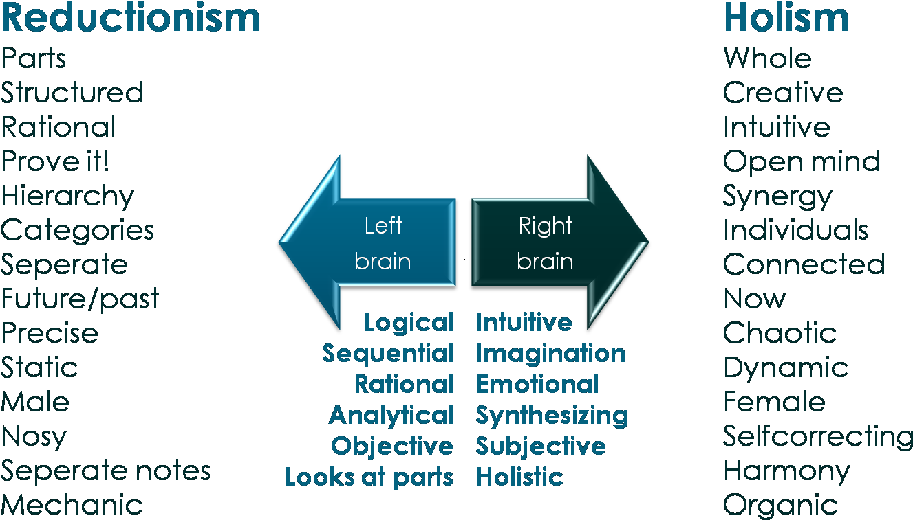 Download Left-right - Reductionism Vs Holism PNG Image with No ...