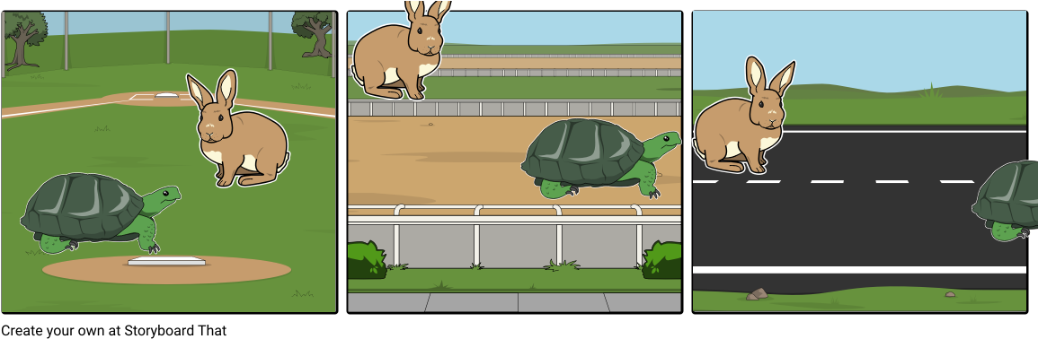 Download The Tortoise And The Hare - Cartoon PNG Image with No ...