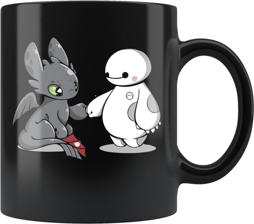 Download Toothless & Baymax Mug - Toothless And Stitch Coffee Cup PNG ...