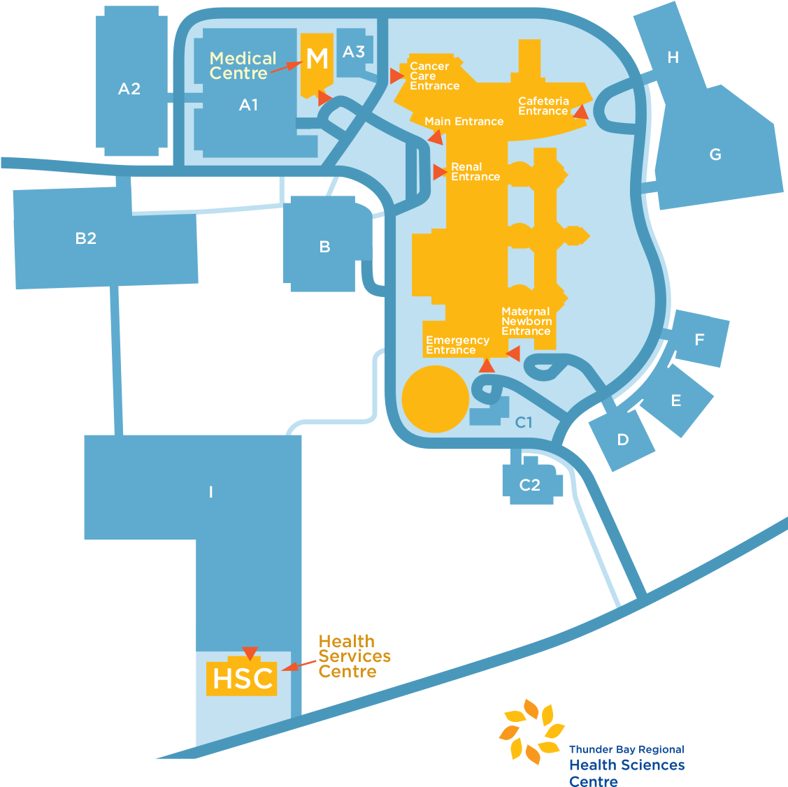 Download Map Of The Thunder Bay Regional Health Sciences Centre ...