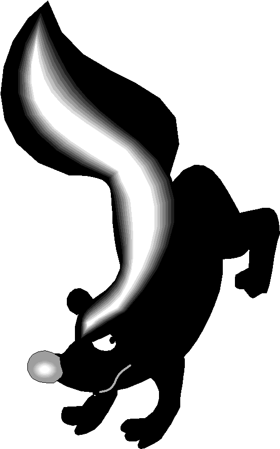 Download The Writer Who Wasn't - Evil Skunk Cartoon PNG Image with No ...