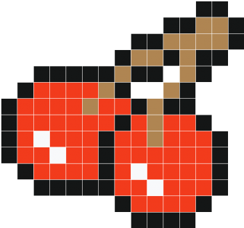 Pacman Cherry Png - Pixel Art Heart Png - Free Transparent PNG Download ...