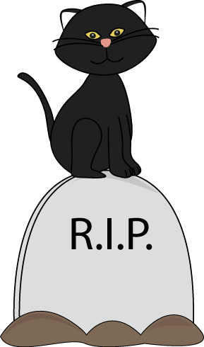 Download Graveyard Clipart Cute Halloween Cat - Rip My Love Life PNG ...