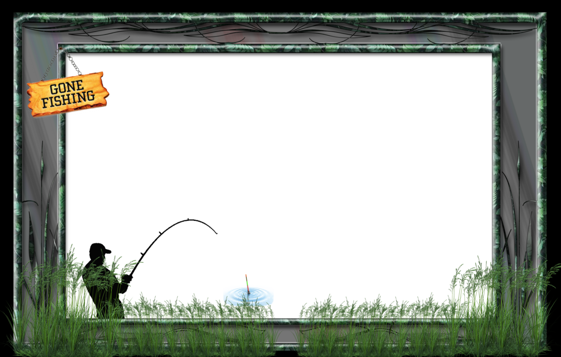 Gone Fishing Frame - Free Transparent PNG Download - PNGkey