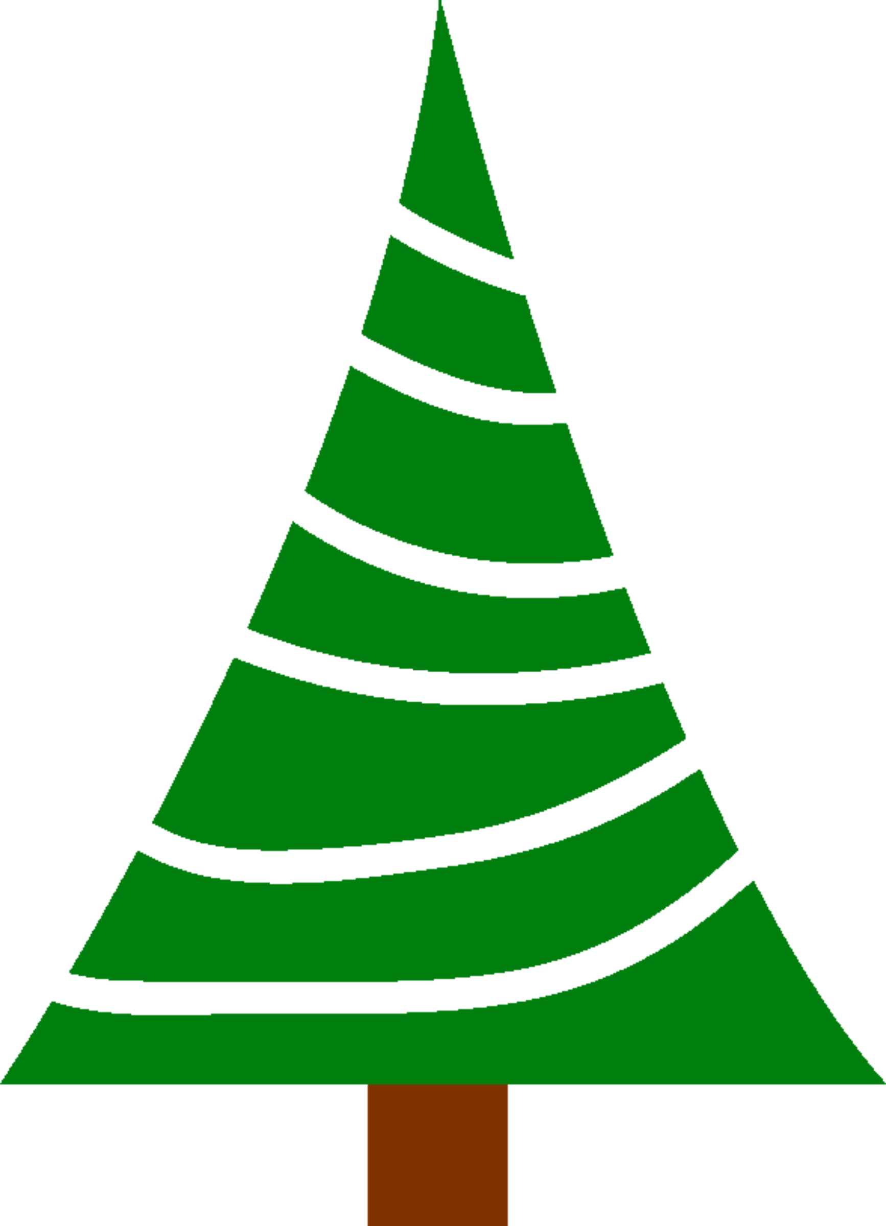 Jpg Royalty Free Library Big Image Png - Simple Christmas Tree Clipart ...