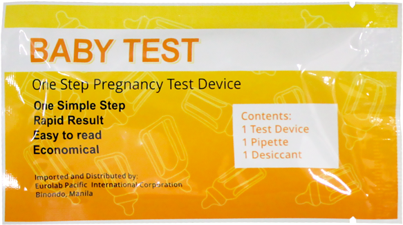 Download Baby Test Pregnancy Test Deluxe Plate - Tan PNG Image with No ...