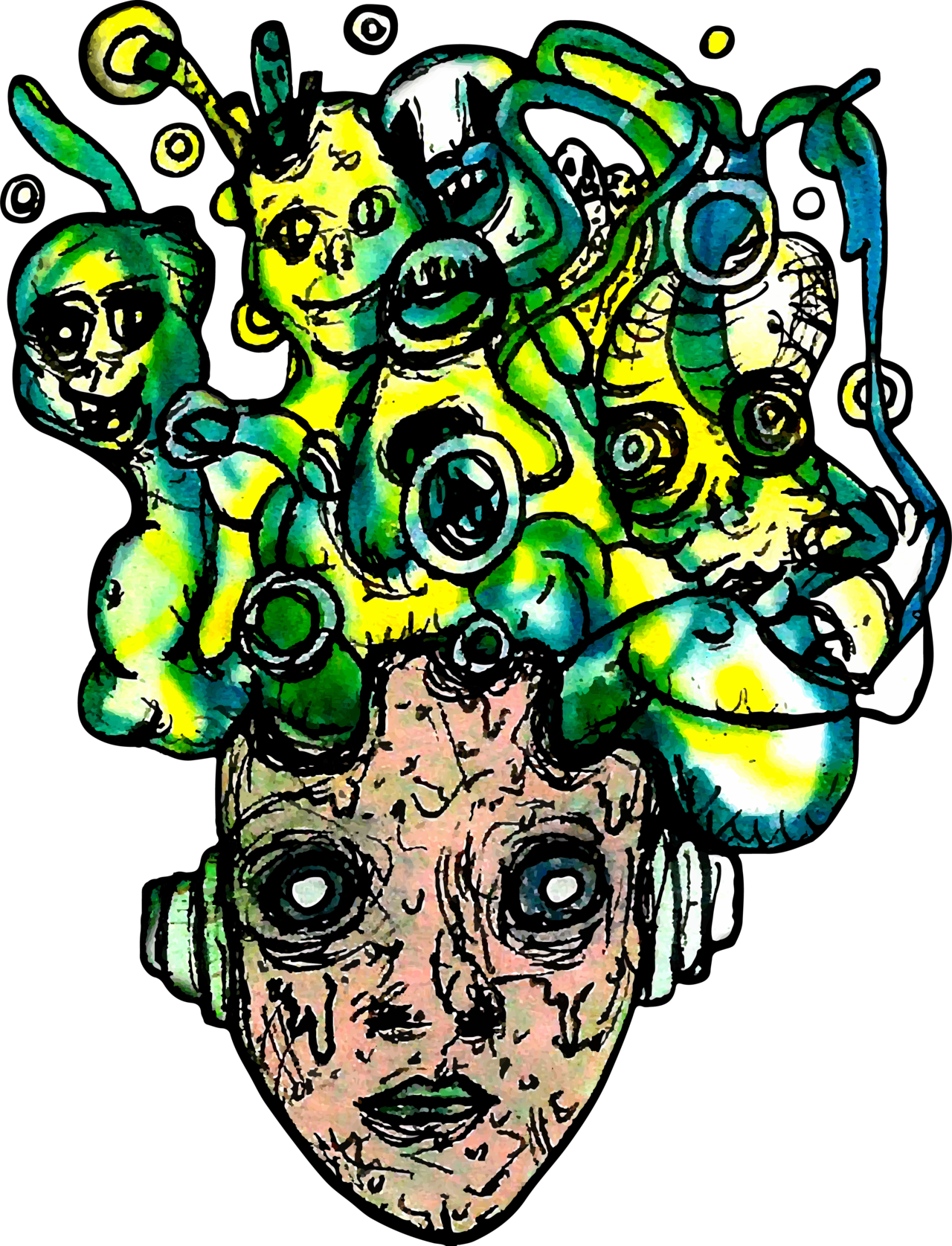 Download Psychedelic Trippy Art Tumblr Creepy Png Psychedelic ...