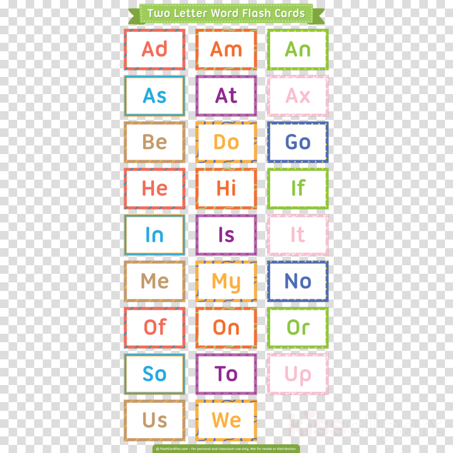 Two Letter Words For Kids Clipart Letter Word Phonics - Clip Art - Free ...