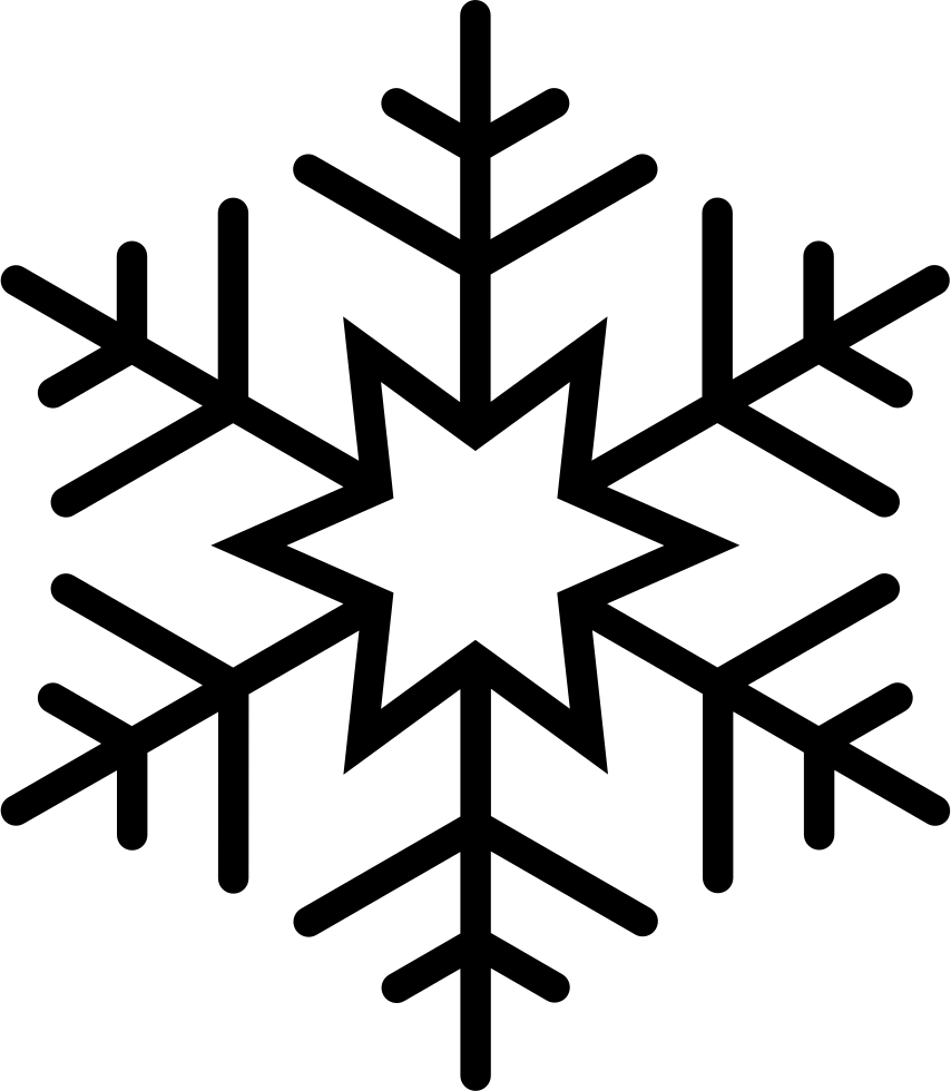 Png File - Outline Of Snowflake - Free Transparent PNG Download - PNGkey