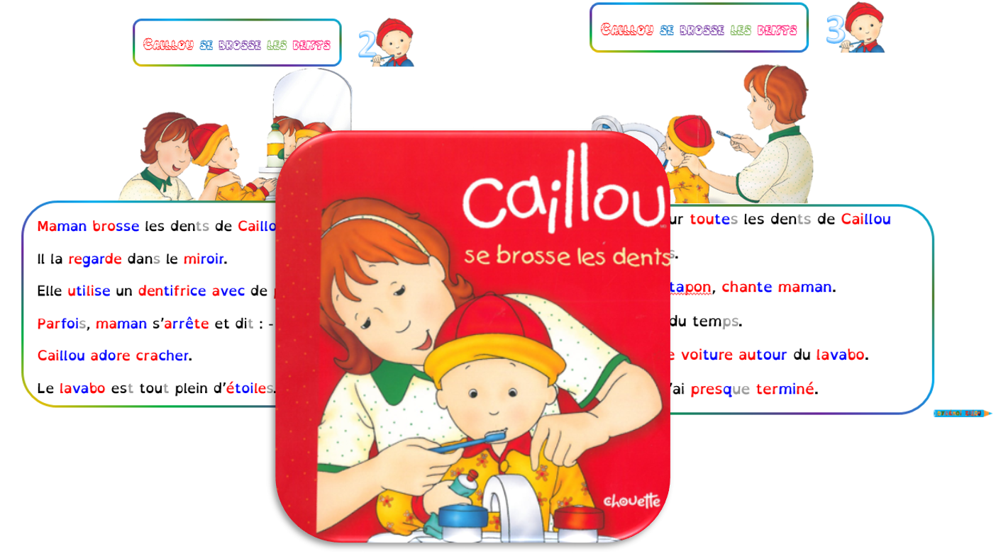 Download Caillou: I Can Brush My Teeth: Healthy Toddler PNG Image with ...