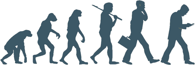 Download Evolution Large - Evolution Of Man To Robot PNG Image with No ...