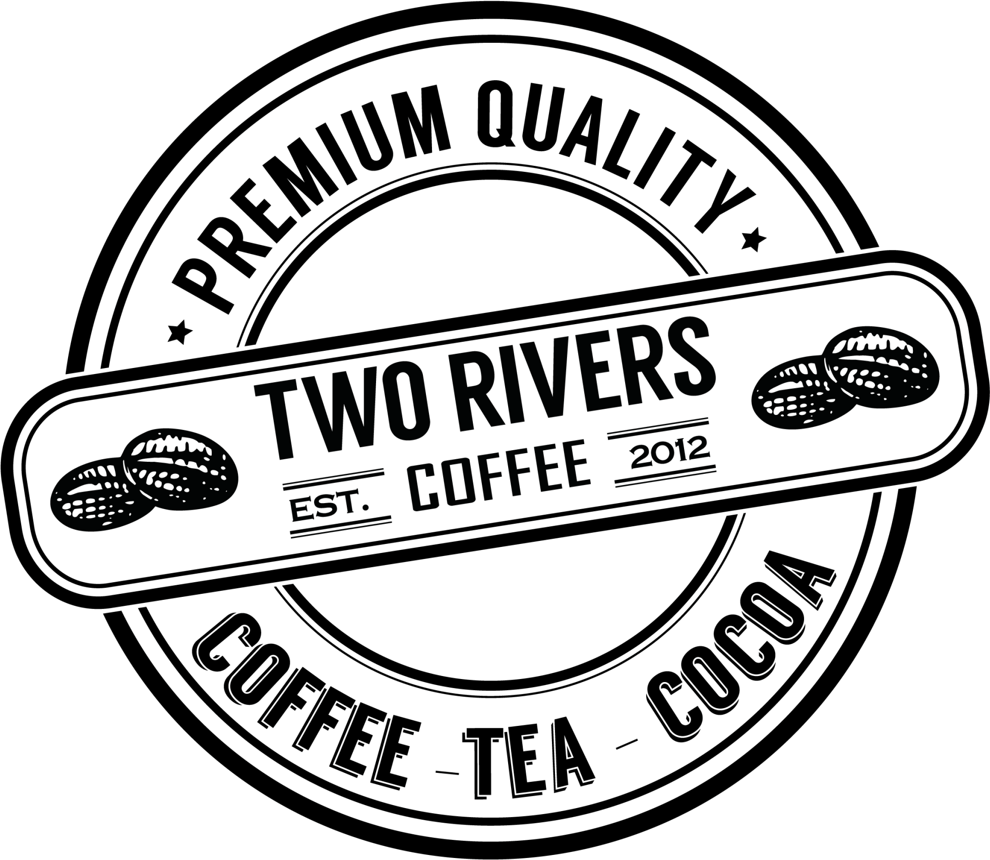 Download Two Rivers Coffee Logo - Circle PNG Image with No Background ...