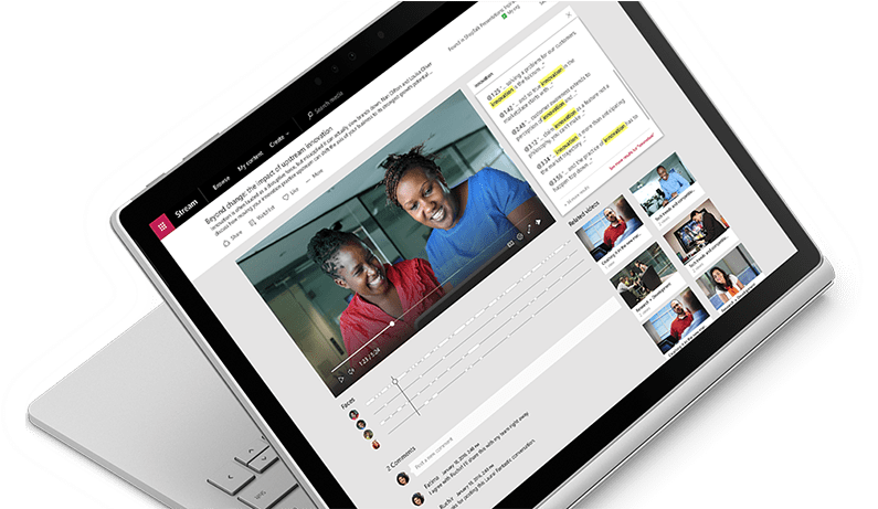 Download Corporate Video Sharing - Microsoft Stream PNG Image with No ...