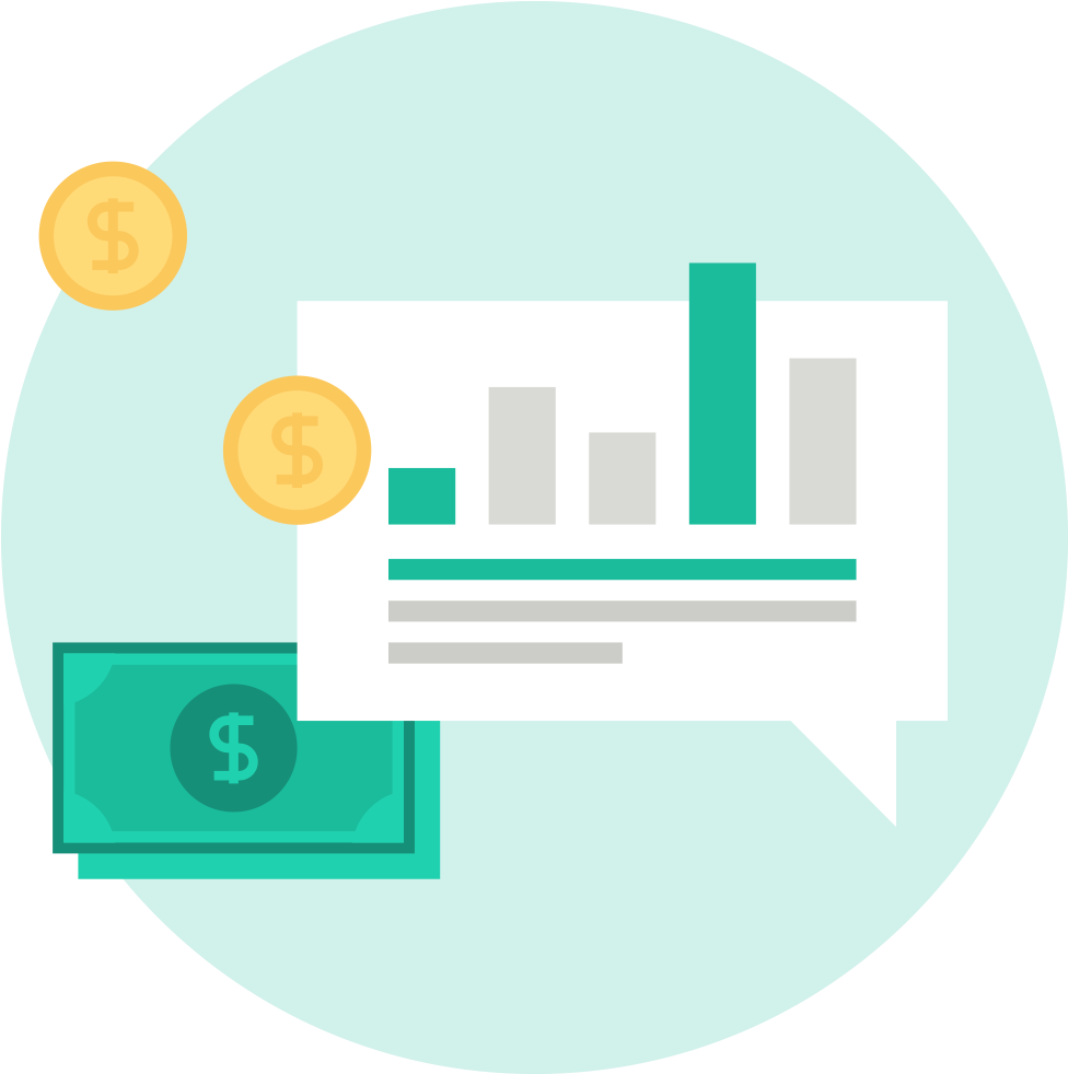 Download A Bar Graph Surrounded By Money - Bar Chart PNG Image with No ...