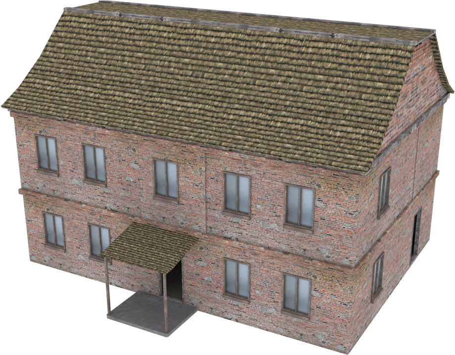Each House Has It's Own Wall And Floor Textures, Most - Scale Model ...