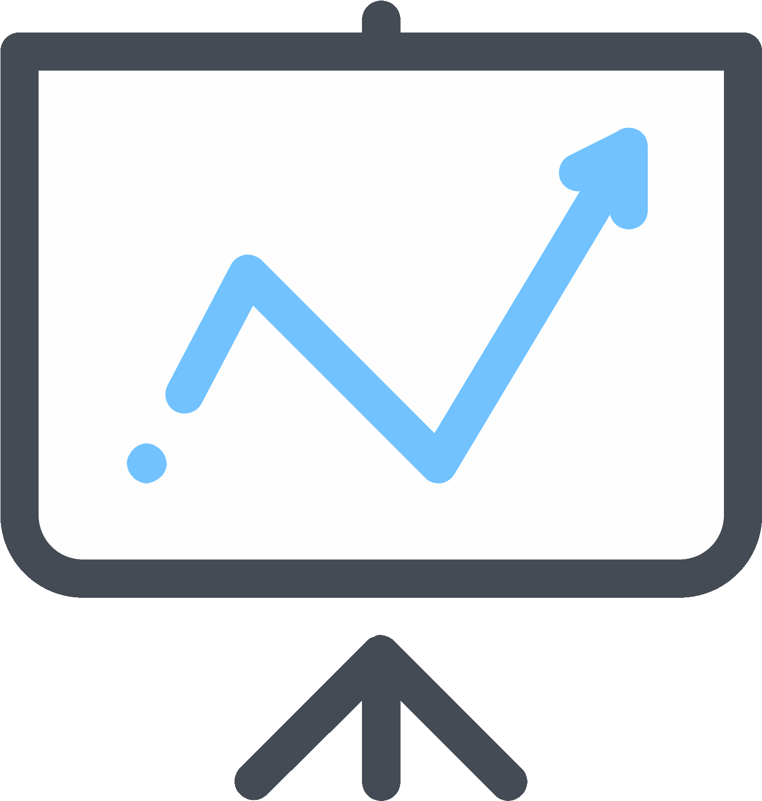 Download This Logo Is Rectangular, With A Line Chart And Statistics ...
