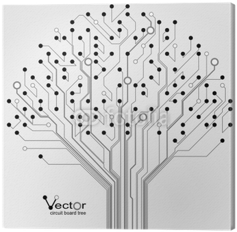 Download Circuit Board Pattern - Circuit Board Tree Vector Free PNG ...