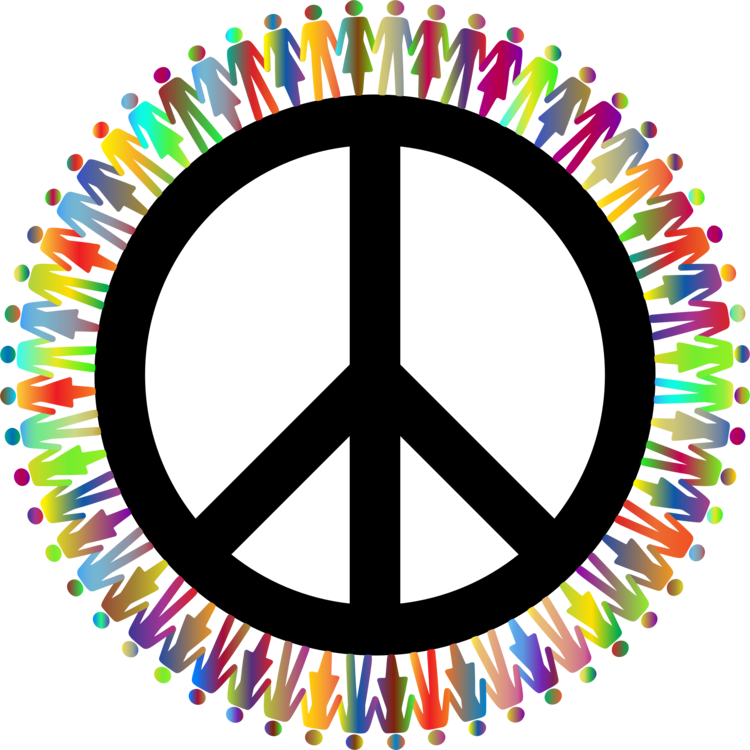 Peace Symbols Hippie Love - Peace Sign - Free Transparent PNG Download ...