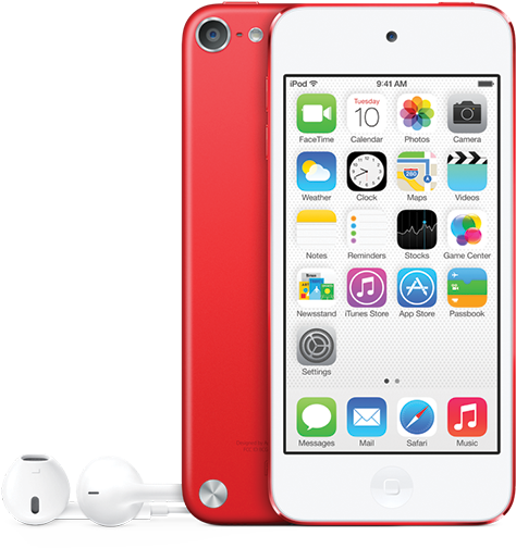 Download Apple Ipod Touch - Ipod Touch 6th Generation Red PNG Image with No Background - PNGkey.com