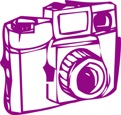 Camera Clipart Purple - Vintage Camera Graphic Clipart Png - Free ...