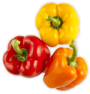 Download Tri Color Sweet Bell Peppers - Red Bell Pepper PNG Image with ...