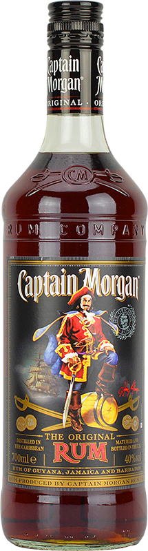 Engraved Text On A Bottle Of Personalised Captain Morgan - Captain ...