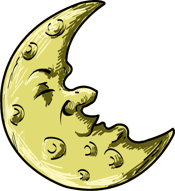 Download Half Moon Clipart At Getdrawings - Cartoon Half Moon Png PNG ...