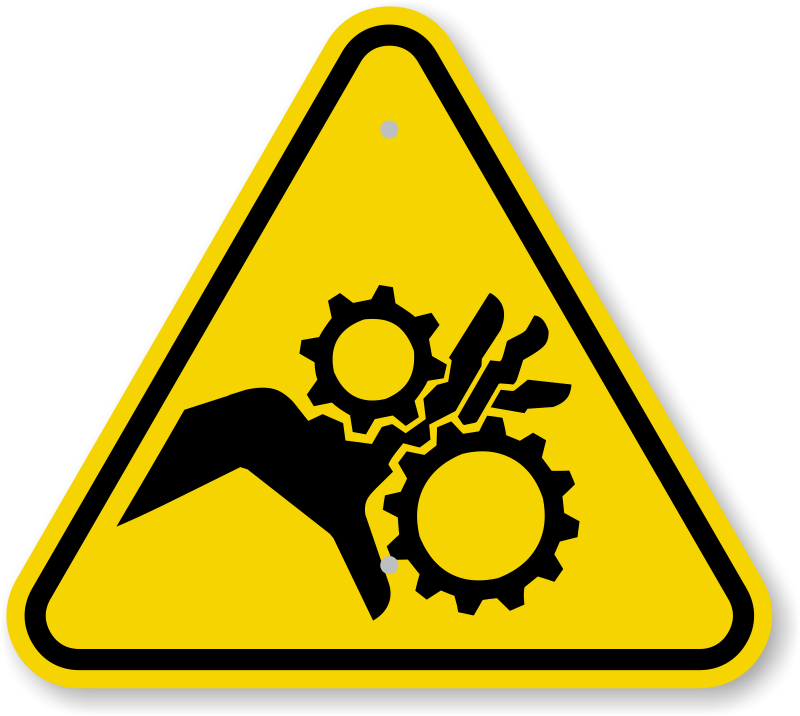 Download Iso Safety Signs - Moving Parts Warning Sign PNG Image with No ...