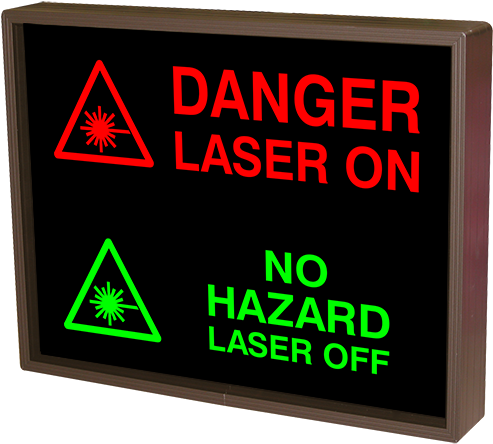 Danger Laser On W/symbol - Laser On Sign - Free Transparent PNG ...