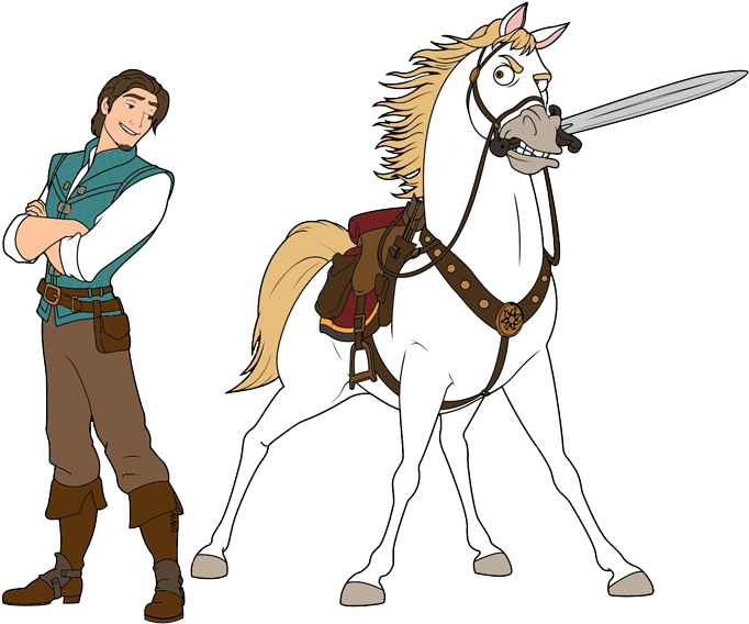 Download Flynn Rider Png Image - Rapunzel And Maximus Png PNG Image ...