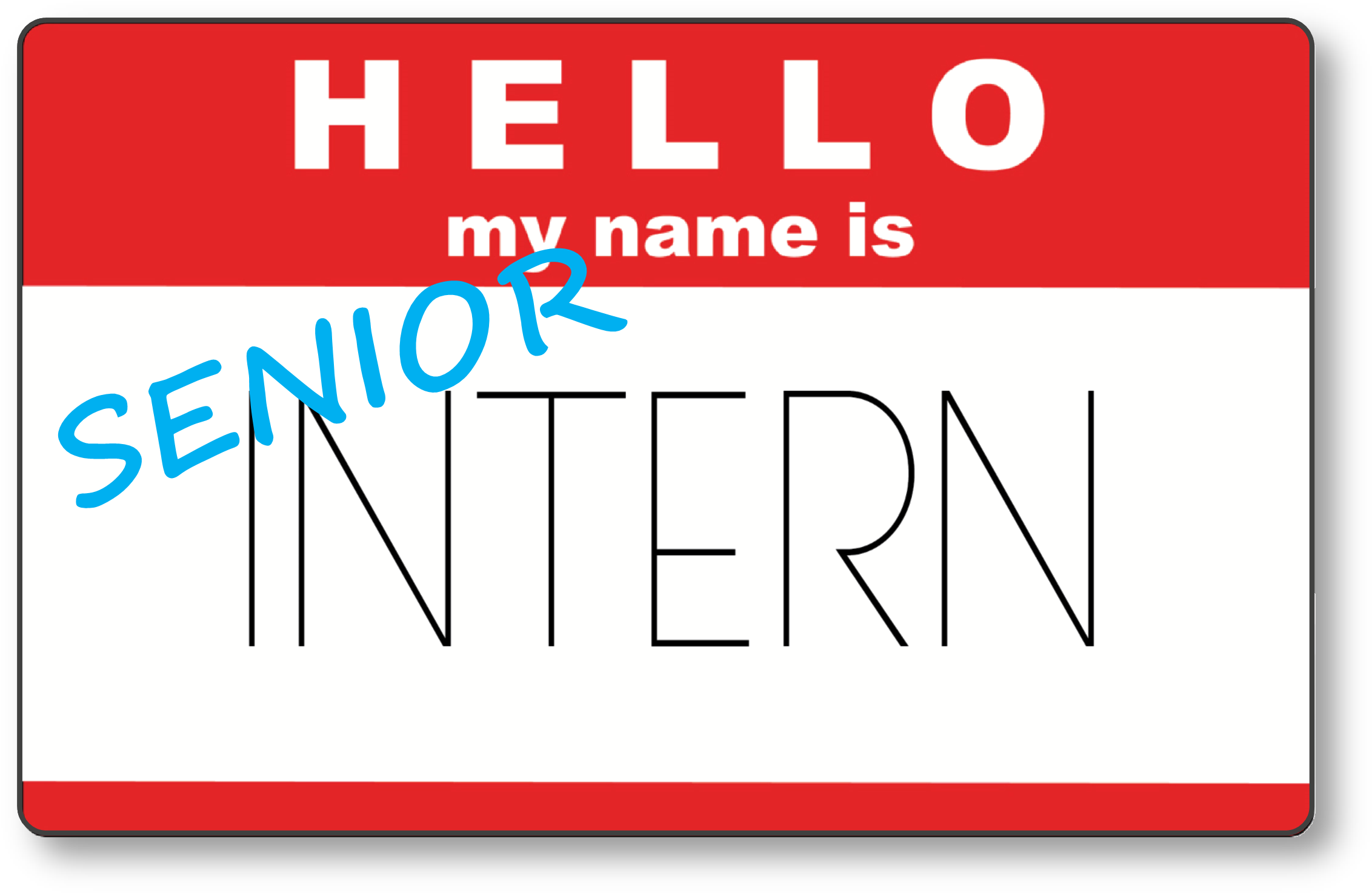 Download Intern3 - Hello My Name Is Sticker PNG Image with No ...