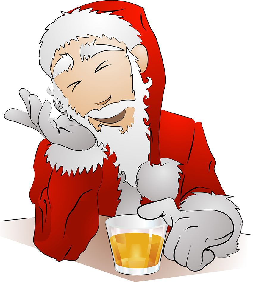 Download Beer Claus Alcoholic Drink Alcohol Intoxication Clip - Santa ...